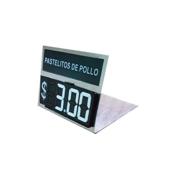 Hablador de Precios Cola Plana Vertical Una Ficha - Buena Idea Panamá